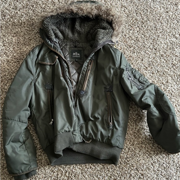 Express | Jackets & Coats | Mens Express Winter Coatbomber Jacket ...